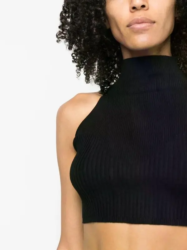 AERON Cropped High-neck Top