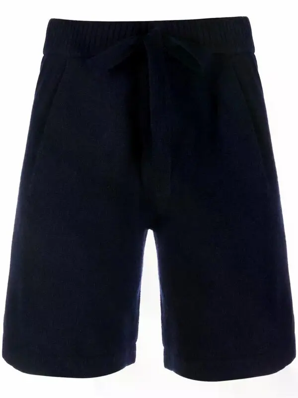 P.a.r.o.s.h Knitted Drawstring Waist Shorts - Blue