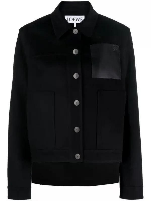Loewe Anagram Debossed Shirt Jacket