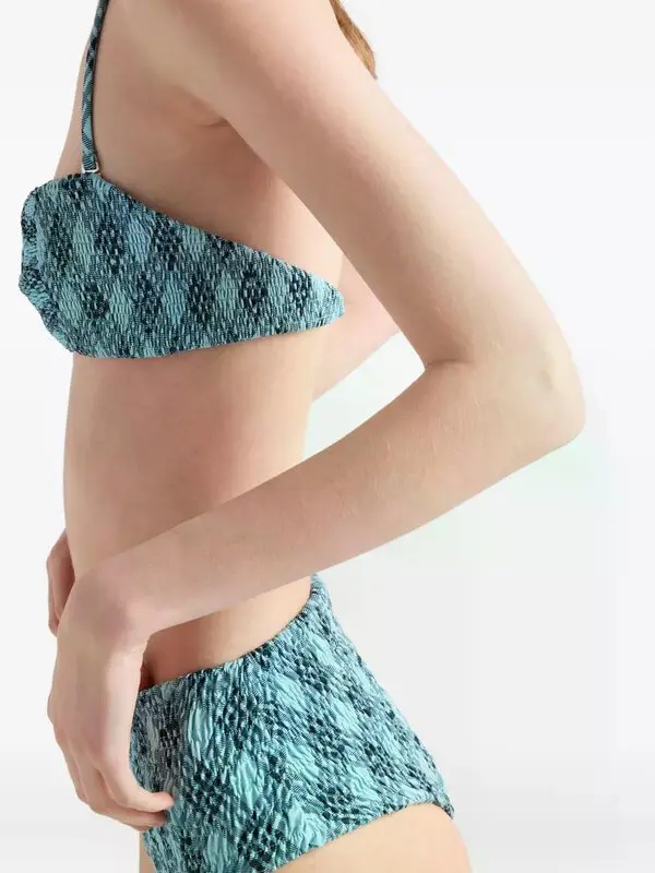 Prada Checked Bikini Bottom