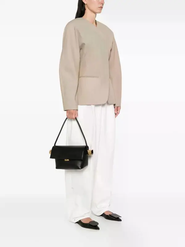 Jacquemus Rond Carré Shoulder Bag - Black