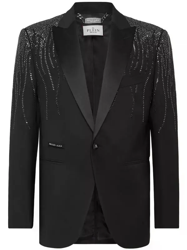 Philipp Plein Lord Beaded Blazer - Black