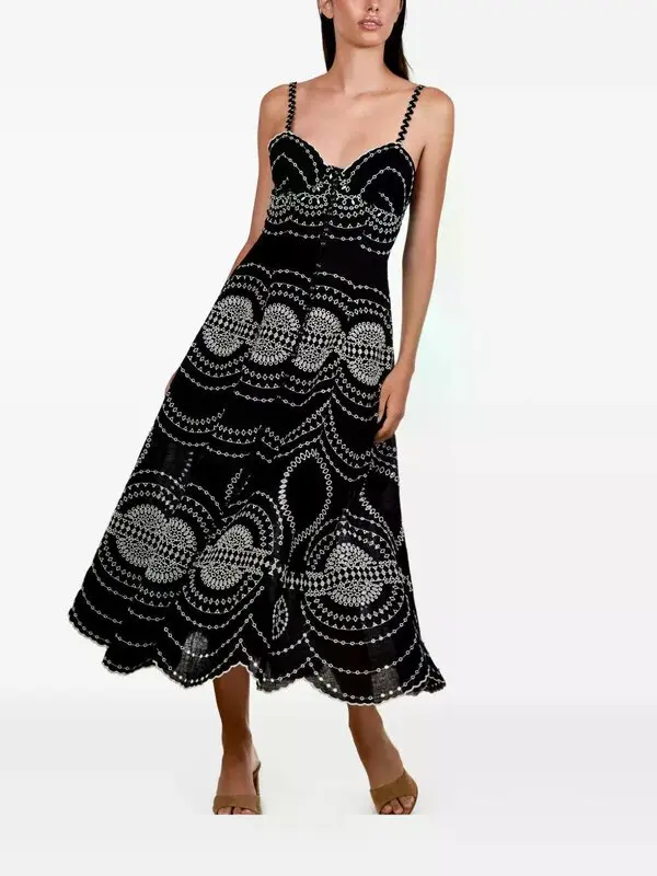 Charo Ruiz Ibiza Catta Midi Dress - Black