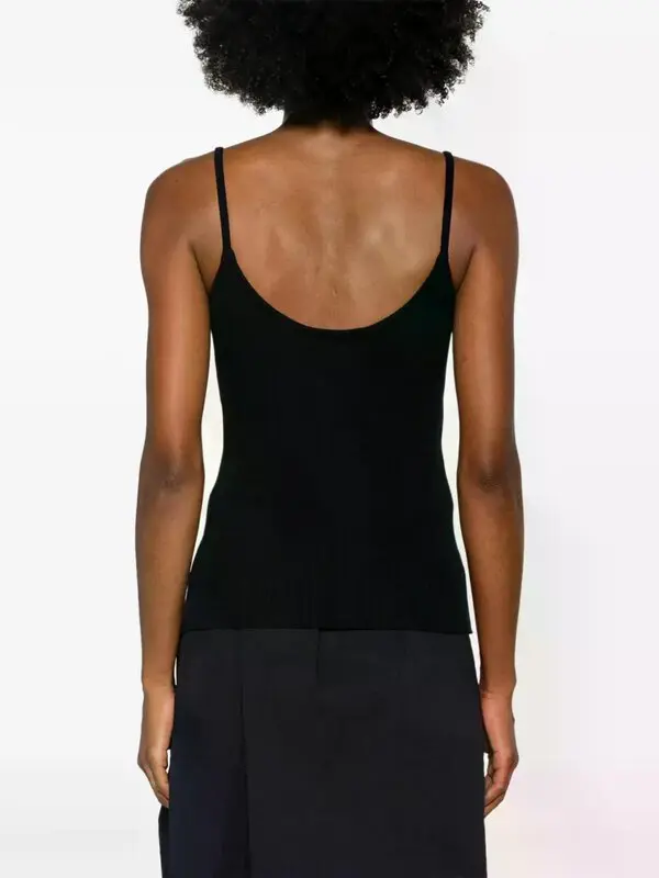 COURREGES Re-edition Ribbed Tank Top - Blue
