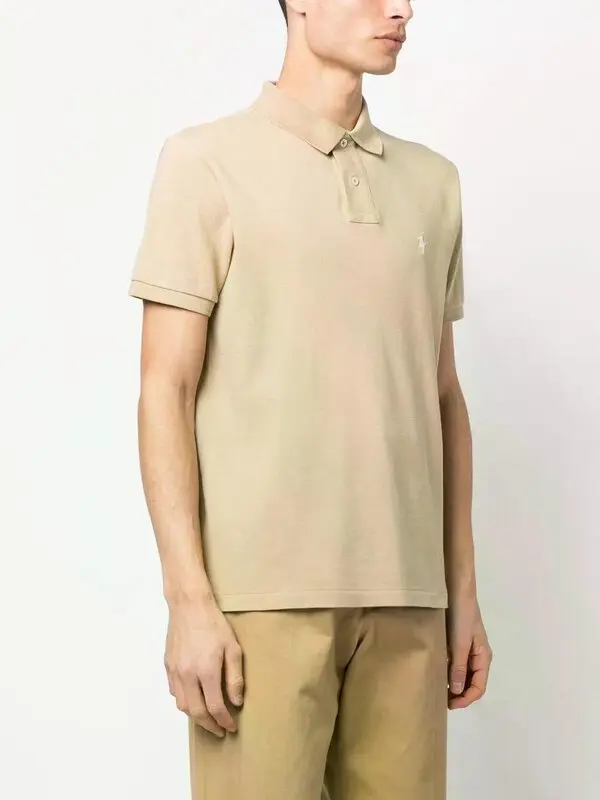 Polo Ralph Lauren Logo-embroidered Polo Shirt - Neutrals