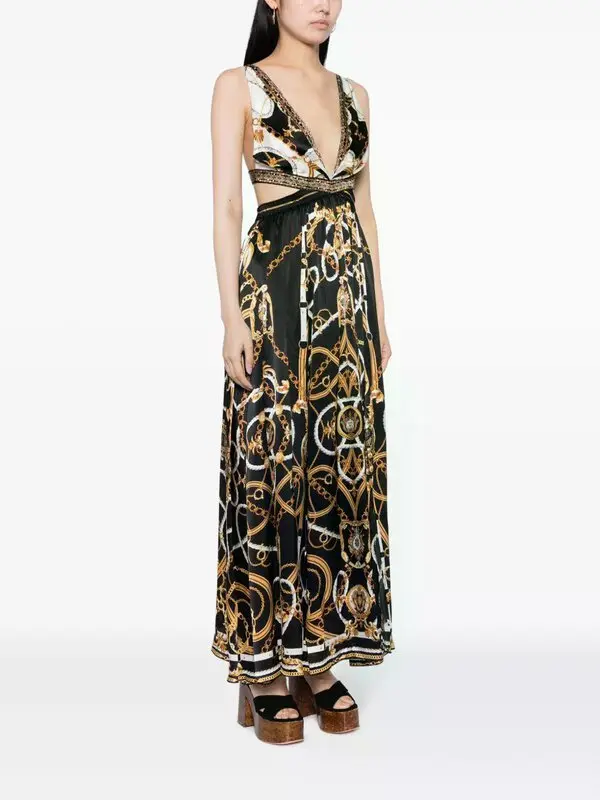 Camilla Cut-out Silk Dress