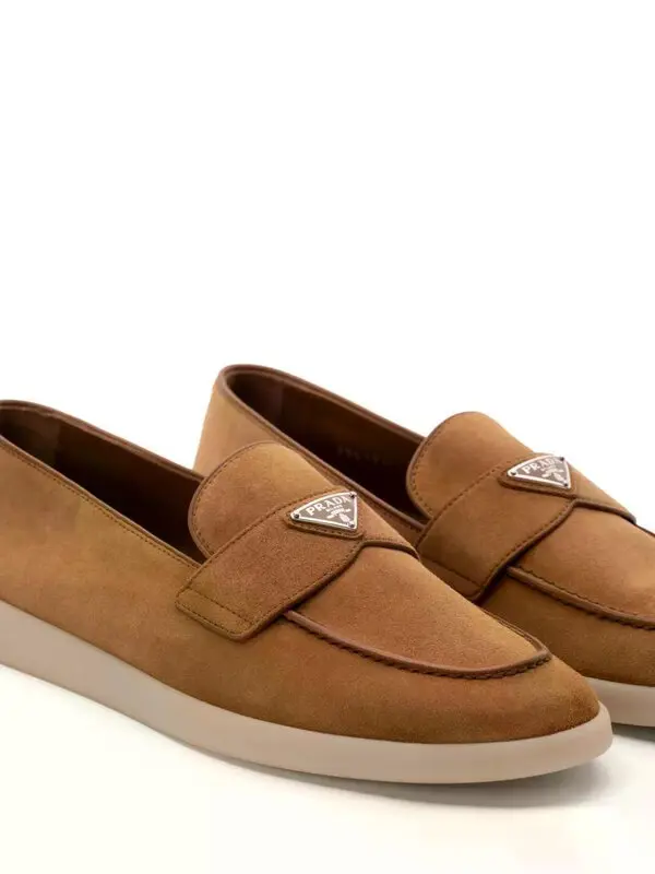 Prada Suede Loafers - Brown