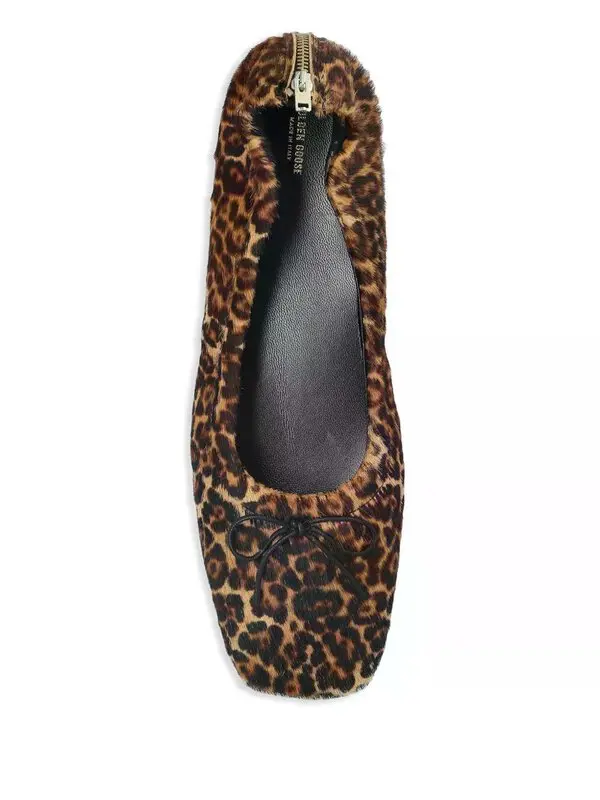 GOLDEN GOOSE Leopard-print Ballet Flats