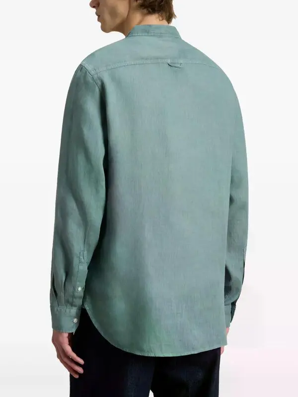 Woolrich Band-collar Button-up Shirt