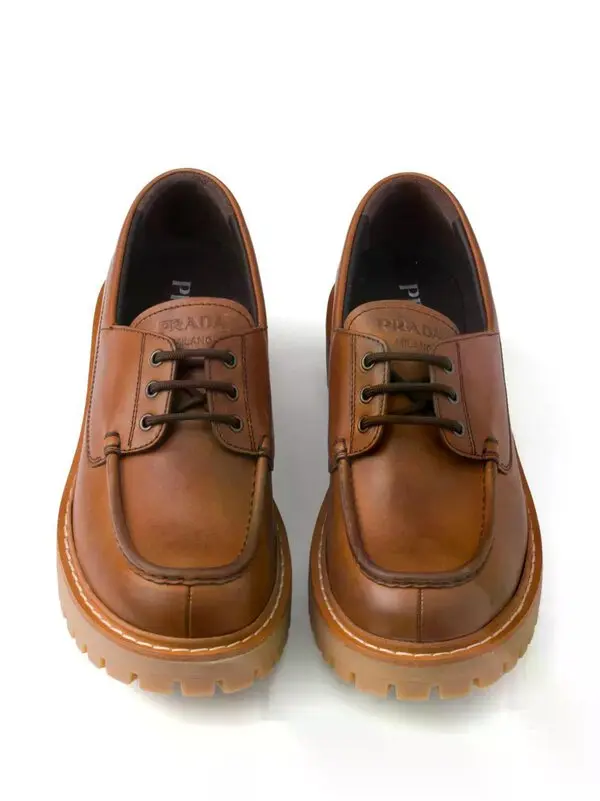 Prada 60mm Leather Loafers
