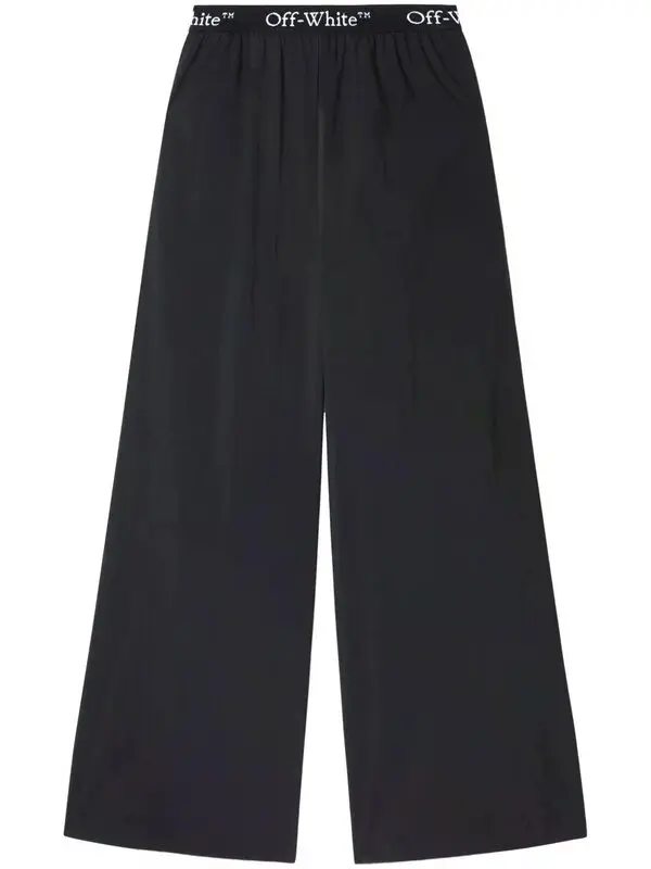 Off-White Elasticated Logo Waistband Loose Fit Trousers
