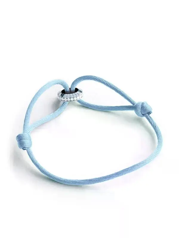 LOEV 14kt White Gold Eternity Diamond Bracelet - Blue