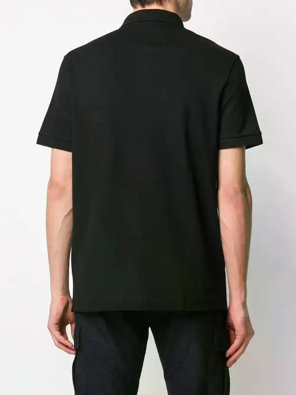 Lacoste Logo Patch Polo Shirt - Black