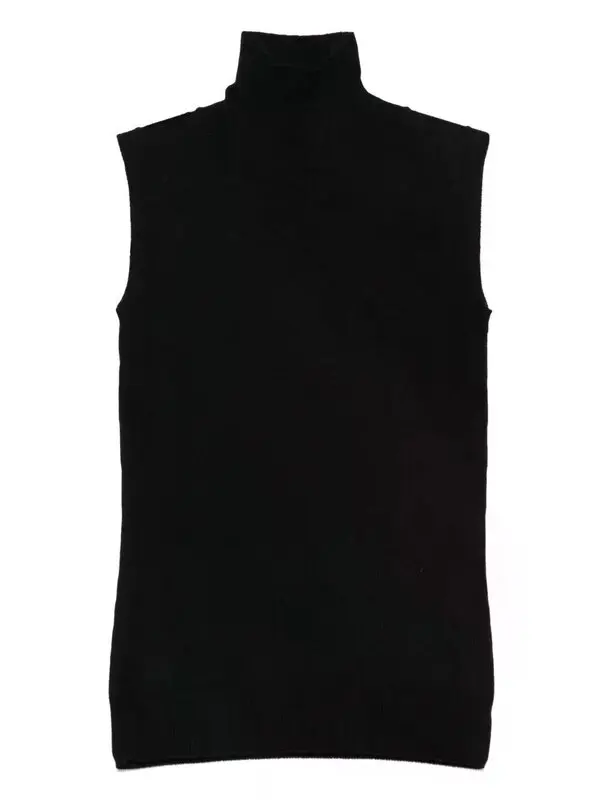 Sportmax Virgin Wool Tank Top - Black