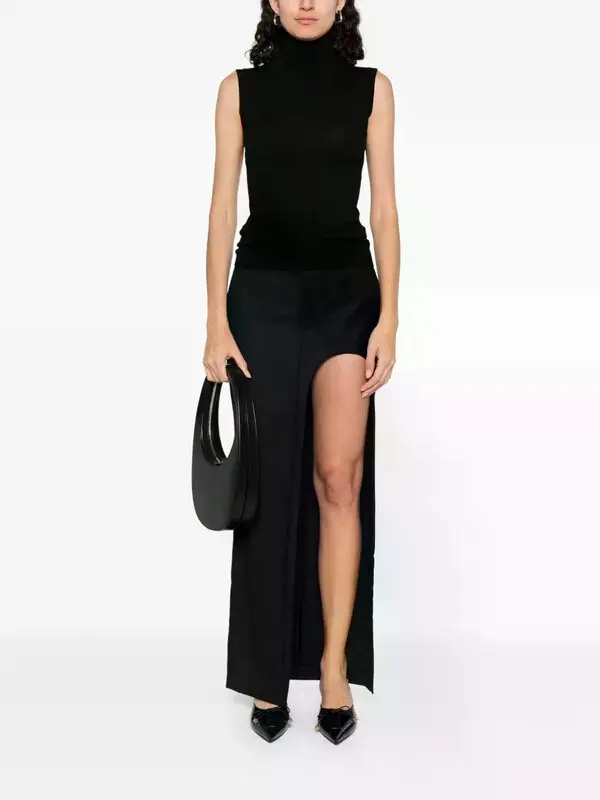 Sportmax Virgin Wool Tank Top - Black