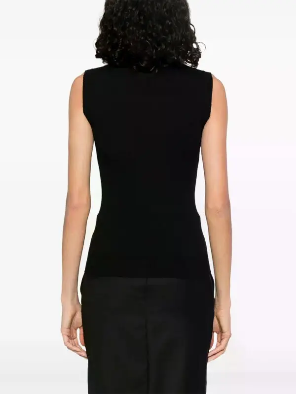 Sportmax Virgin Wool Tank Top - Black
