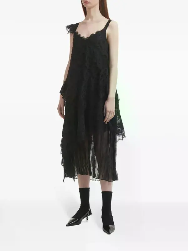 B+AB Lace-trimmed Midi Dress