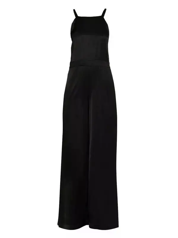 Andrea Ya'aqov Satined Jumpsuit - Black