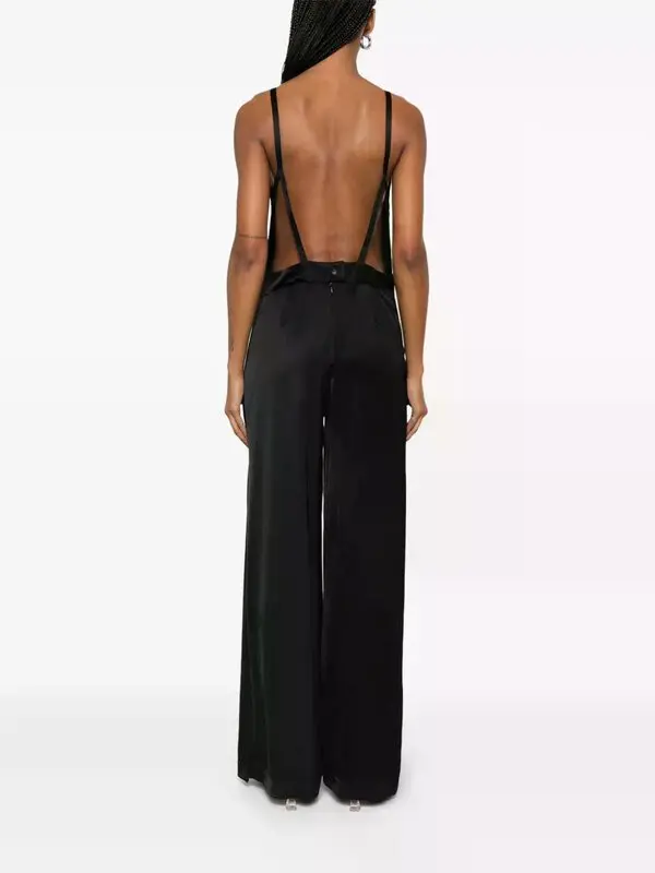 Andrea Ya'aqov Satined Wide-leg Jumpsuit
