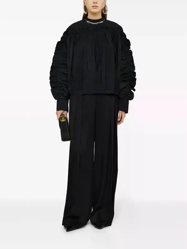 JIL SANDER Belted Ankle-tie Tailored Trousers