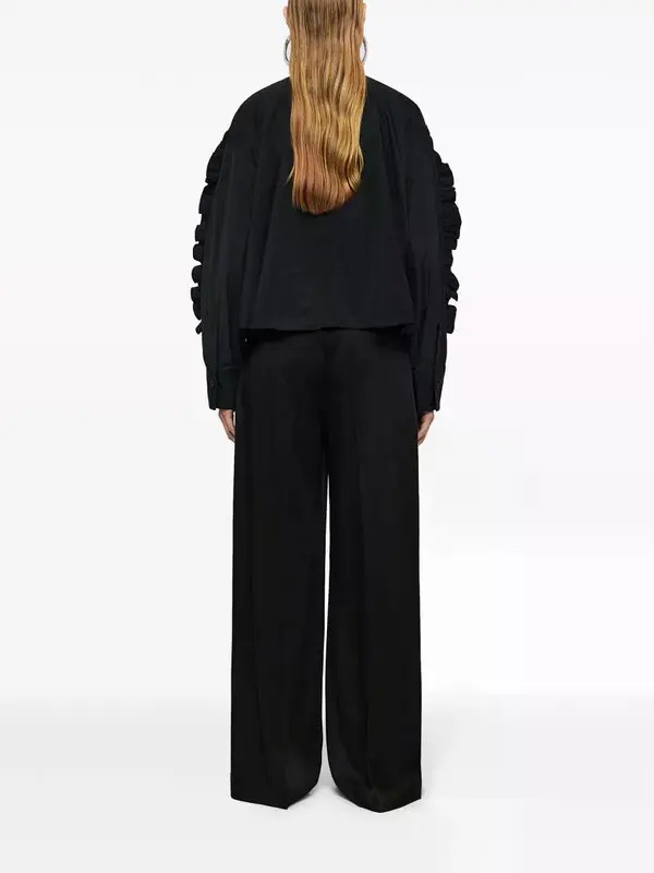 JIL SANDER Belted Ankle-tie Tailored Trousers