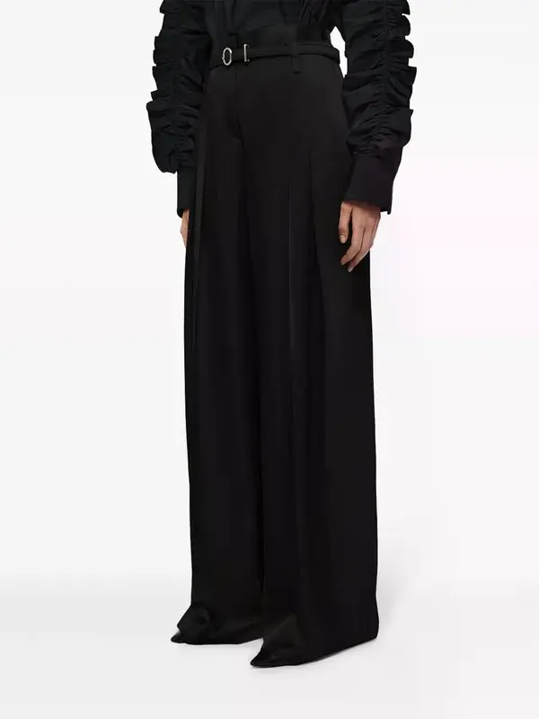 JIL SANDER Belted Ankle-tie Tailored Trousers
