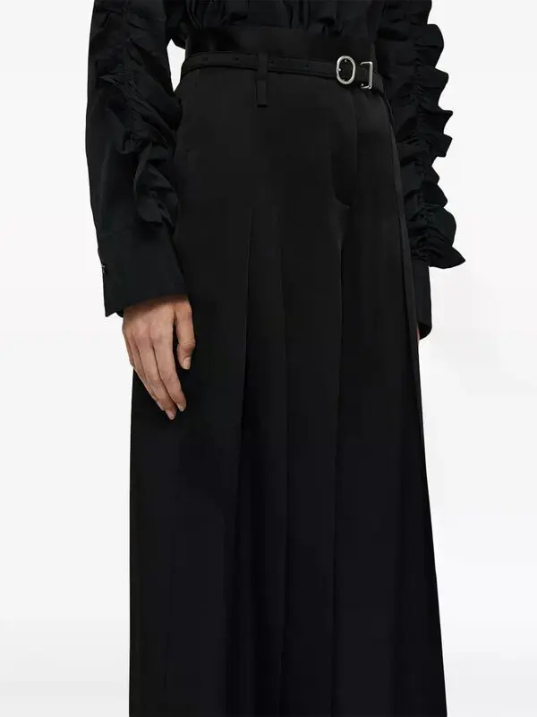 JIL SANDER Belted Ankle-tie Tailored Trousers