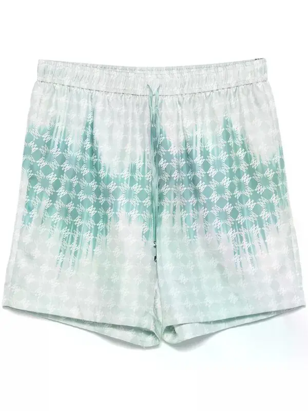 Amiri Bleached-effect Shorts - Blue