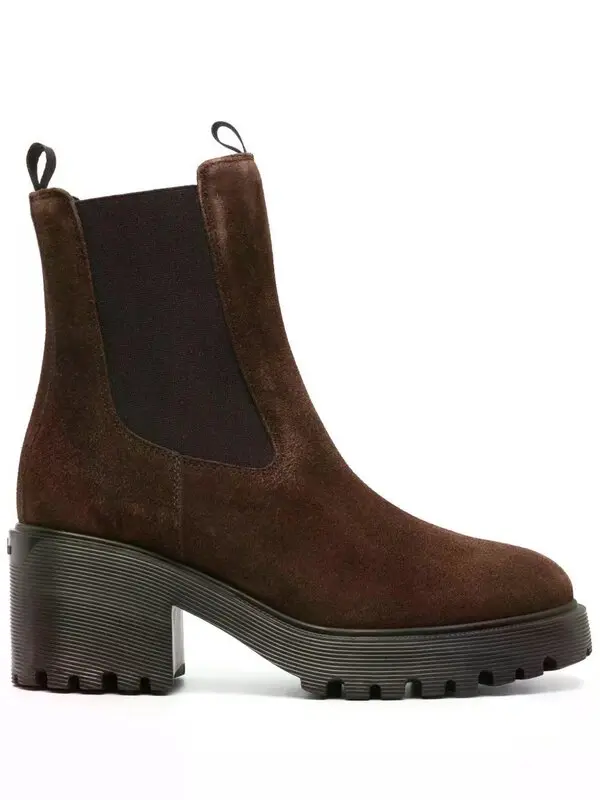 Hogan 70mm Leather Chelsea Boots