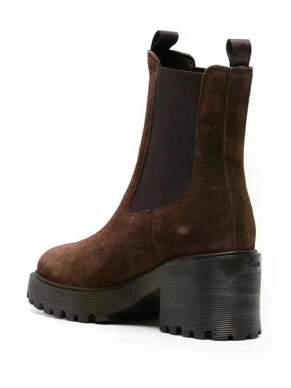 Hogan 70mm Leather Chelsea Boots