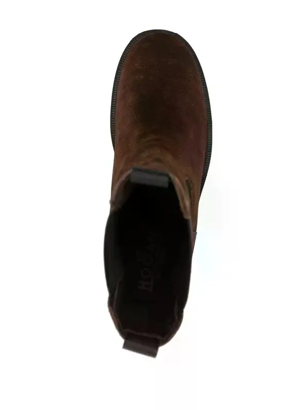 Hogan 70mm Leather Chelsea Boots