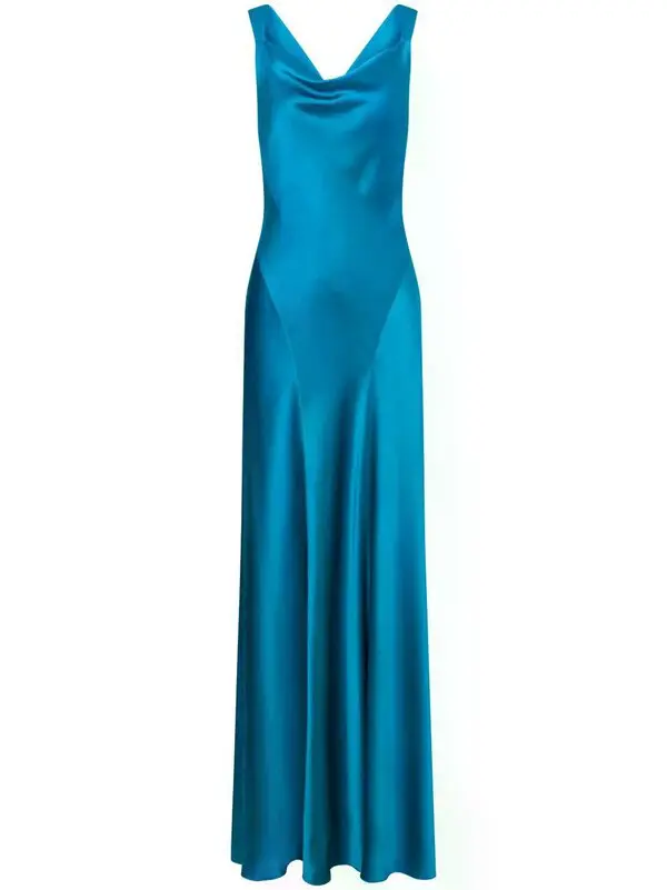 Alberta Ferretti Cowl-neck Gown