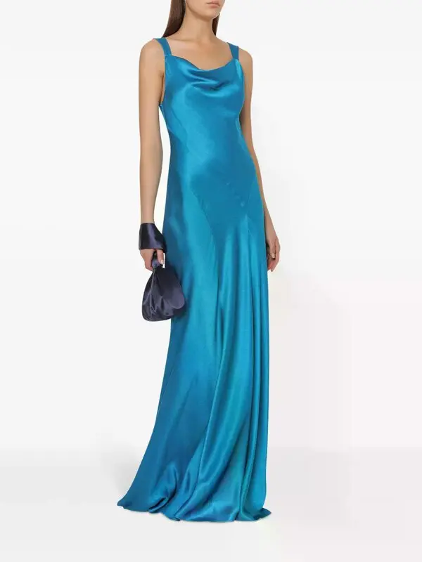 Alberta Ferretti Cowl-neck Gown