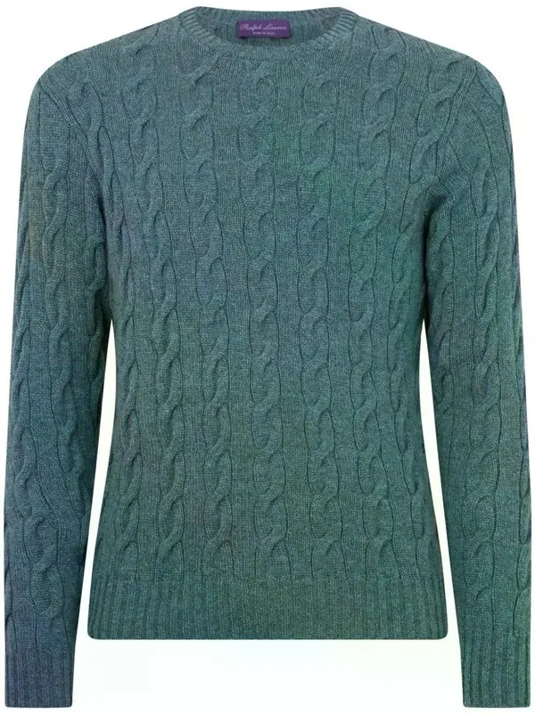 Ralph Lauren Purple Label Cable-knit Jumper - Blue