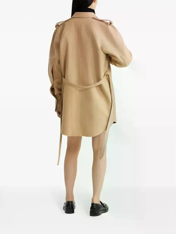PATOU Mini Shirt Dress - Neutrals