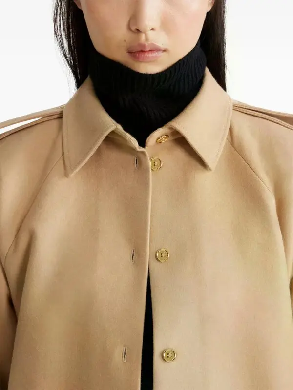 PATOU Mini Shirt Dress - Neutrals