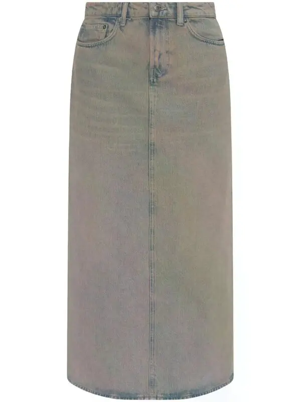 SAMSOE SAMSOE Denim Midi Skirt