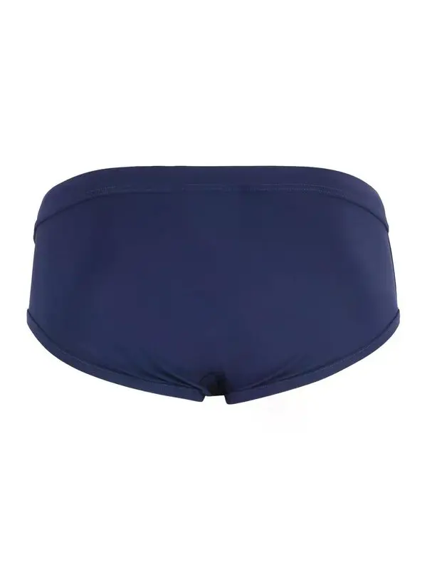 Dolce & Gabbana Logo-patch Swim Trunks - Blue