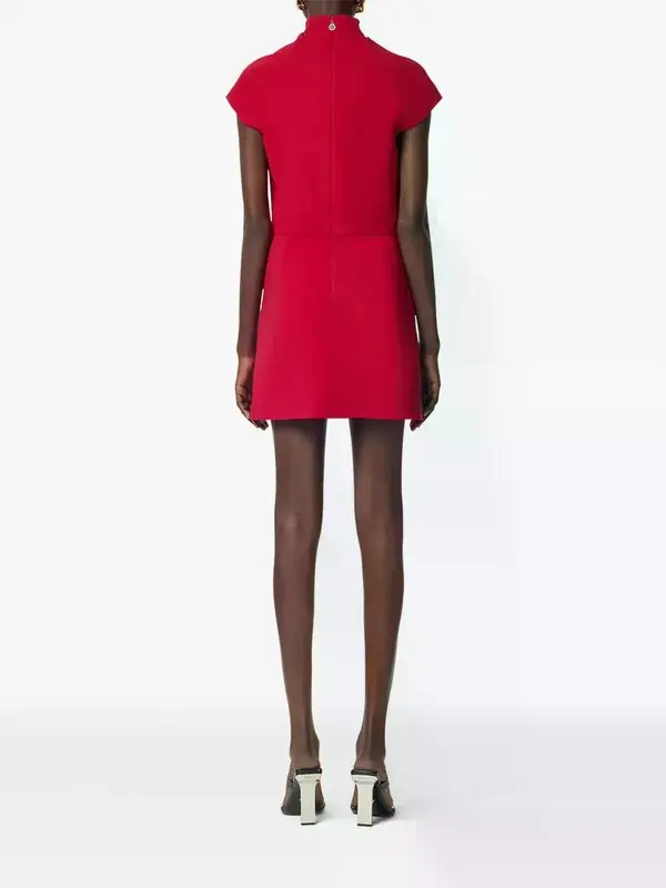 Versace Draped Front-slit Mini Dress