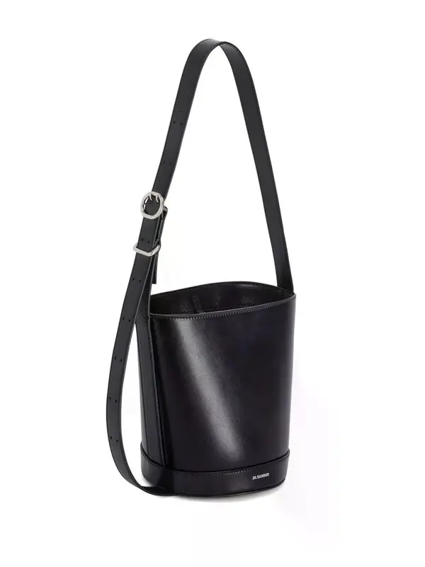 JIL SANDER Cannolo Bucket Bag - Black