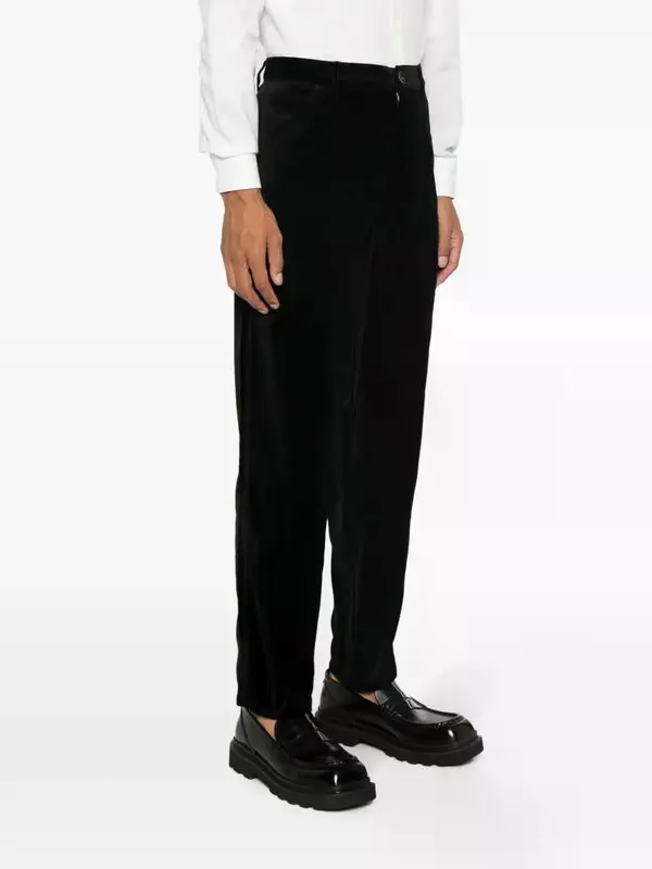 Comme Des Garçons Straight-leg Velvet Trousers