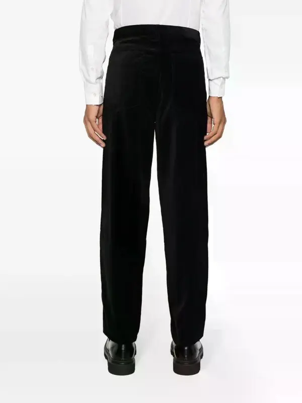 Comme Des Garçons Straight-leg Velvet Trousers