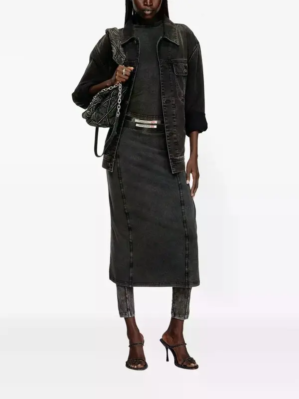 DIESEL® Mid-length Denim Skirt