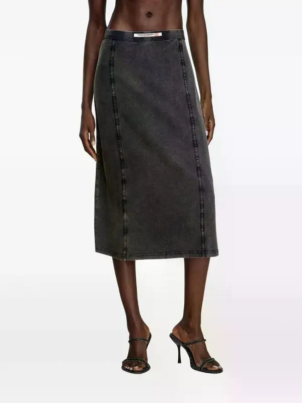 DIESEL® Mid-length Denim Skirt