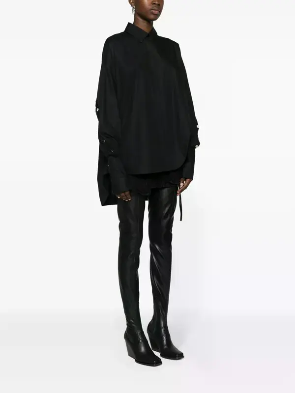 Attico Logo-stud Cotton Shirt