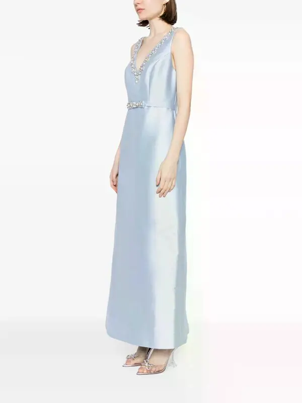 Sachin & Babi Garda Mikado Gown - Blue