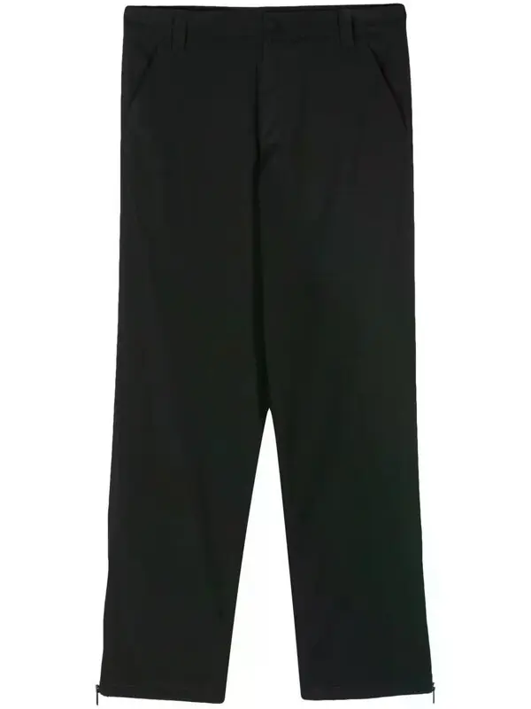 Just Cavalli Straight-leg Trousers With Ankle Zips