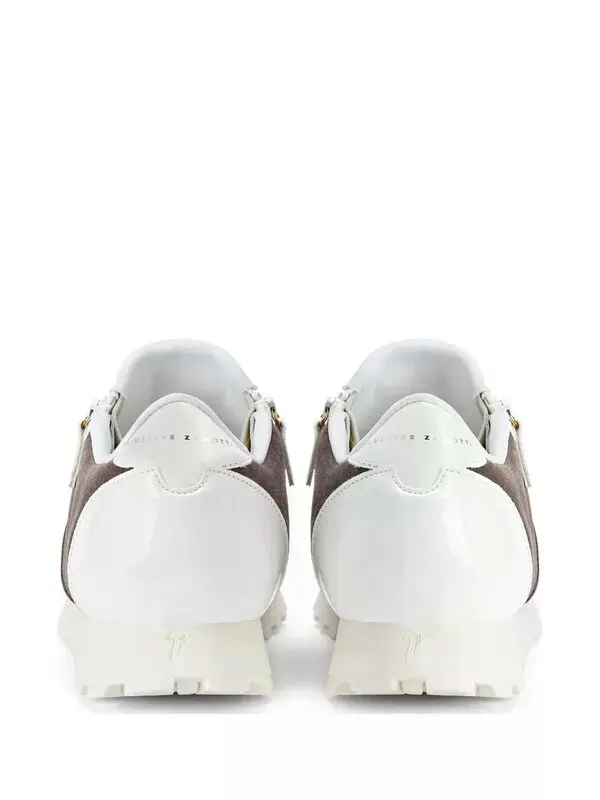 GIUSEPPE ZANOTTI Ilde Run Double-zip Low-top Sneakers - Grey