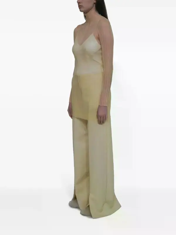 Rosetta Getty Sheer Plissé Dress