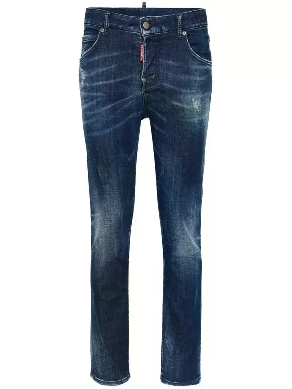 Dsquared2 Jennifer Mid-rise Skinny Jeans - Blue